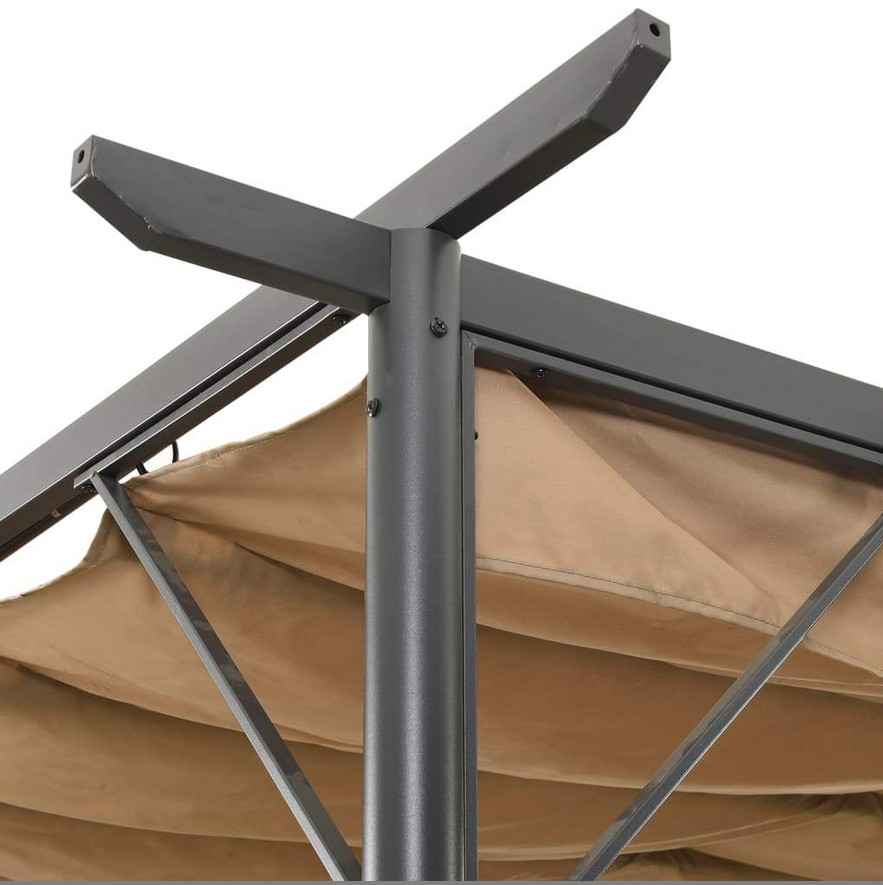 Pergola with Retractable Roof Steel Archives - Fast Metal Roofs