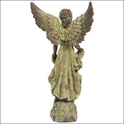 Bronze Terracotta Graceful Angel Floor Statue - Fast Metal Roofs
